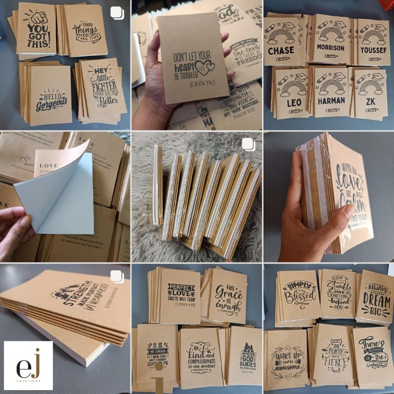 Mini Notebook with Inspirational Qoutes (Personal use or GiveAways ...