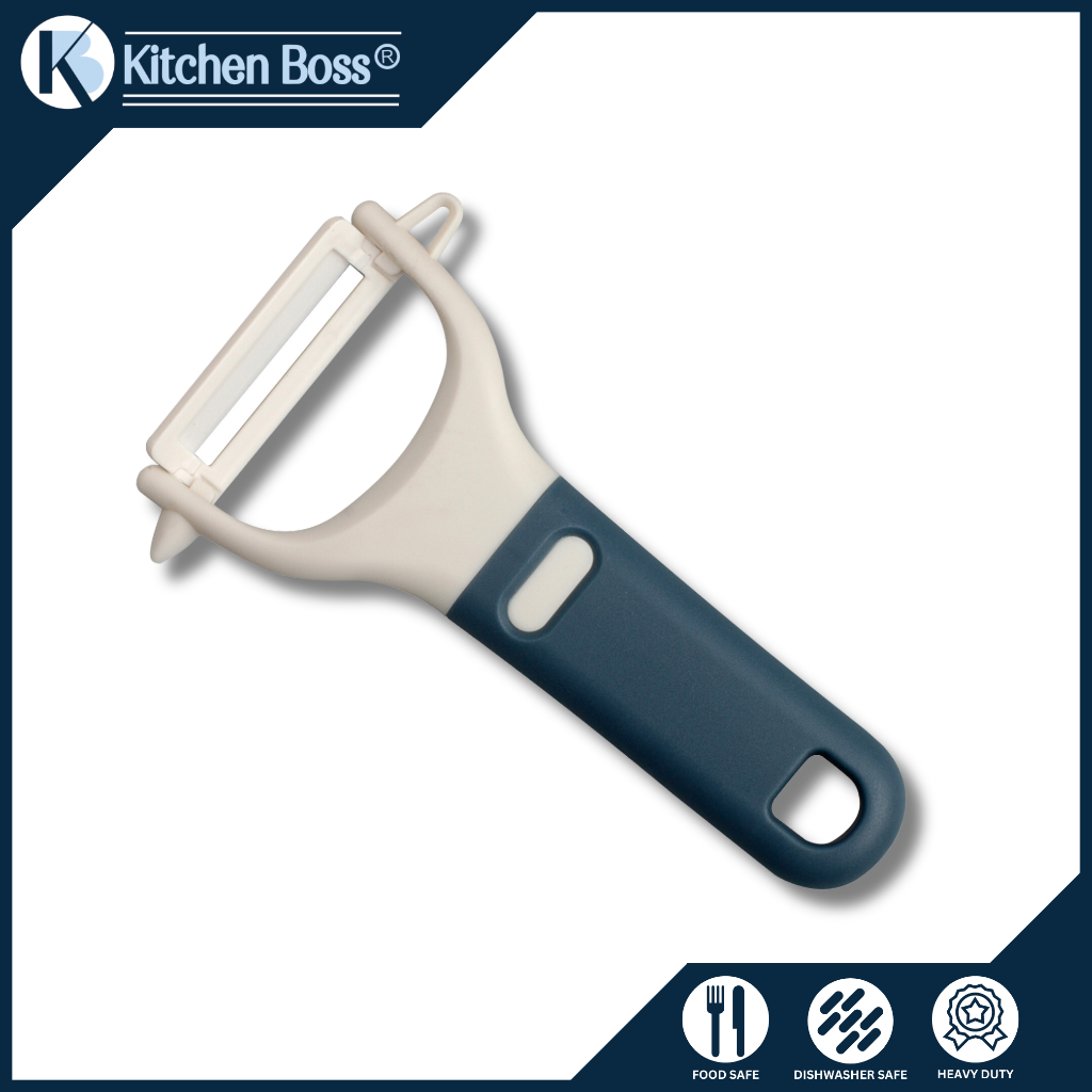Kitchen Boss Heavy Duty Ceramic Y-Peeler for Carrots Potatoes Fruits ...