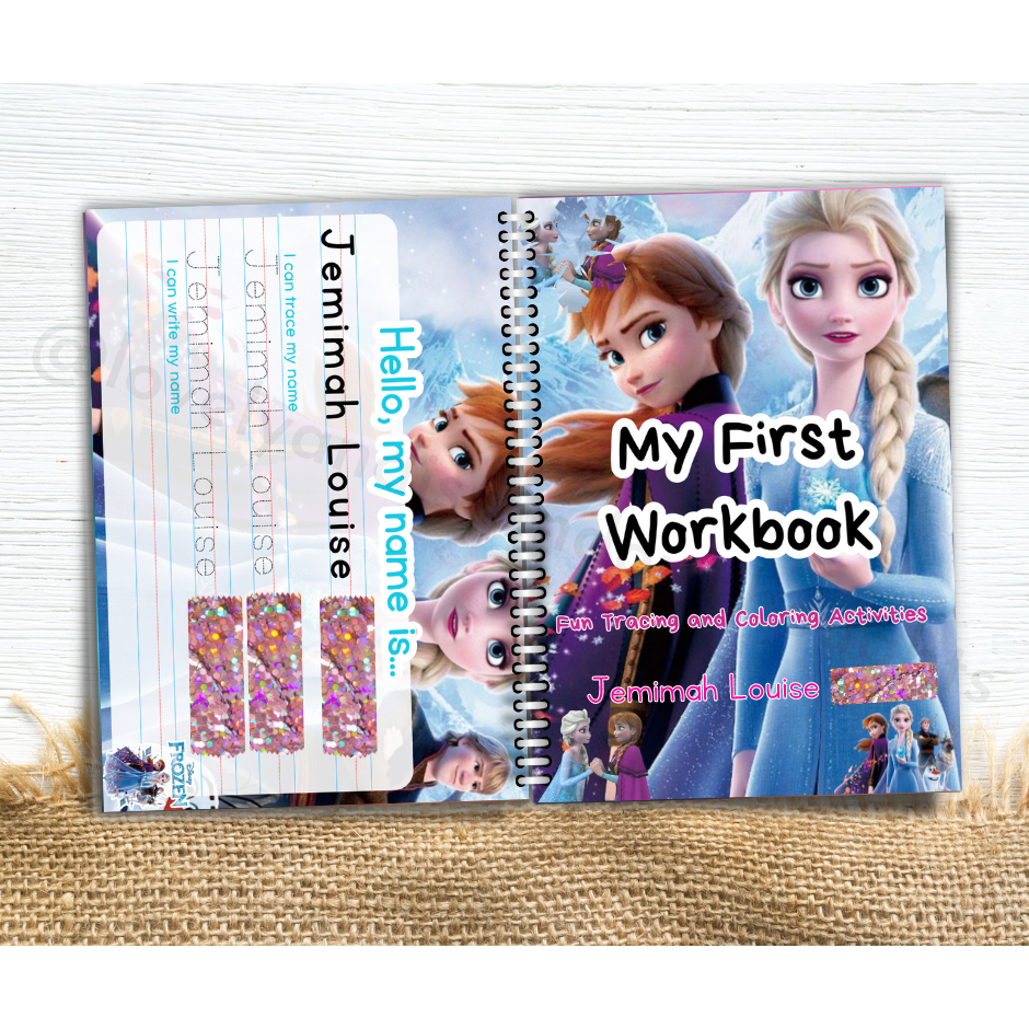 Fun Tracing and Coloring Workbook Personalised Cover Design | Shopee ...