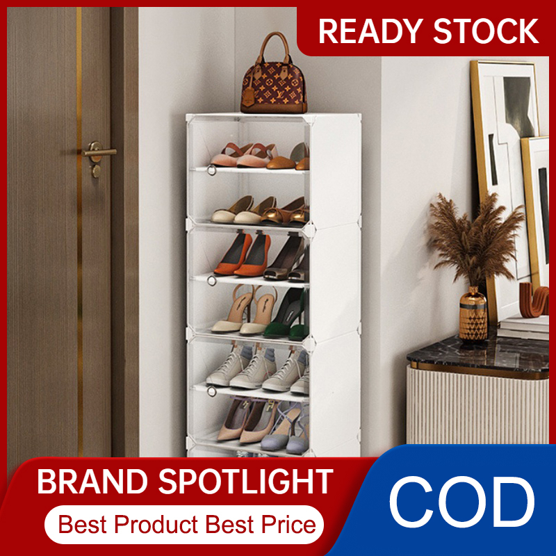 6-Tier Shoe Rack 12 Pair Shoe Organizer Shelf DIY Free Combination ...