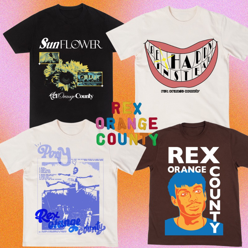 Rex Orange County Merch Cotton T-shirt With Rubberized Print | Shopee ...