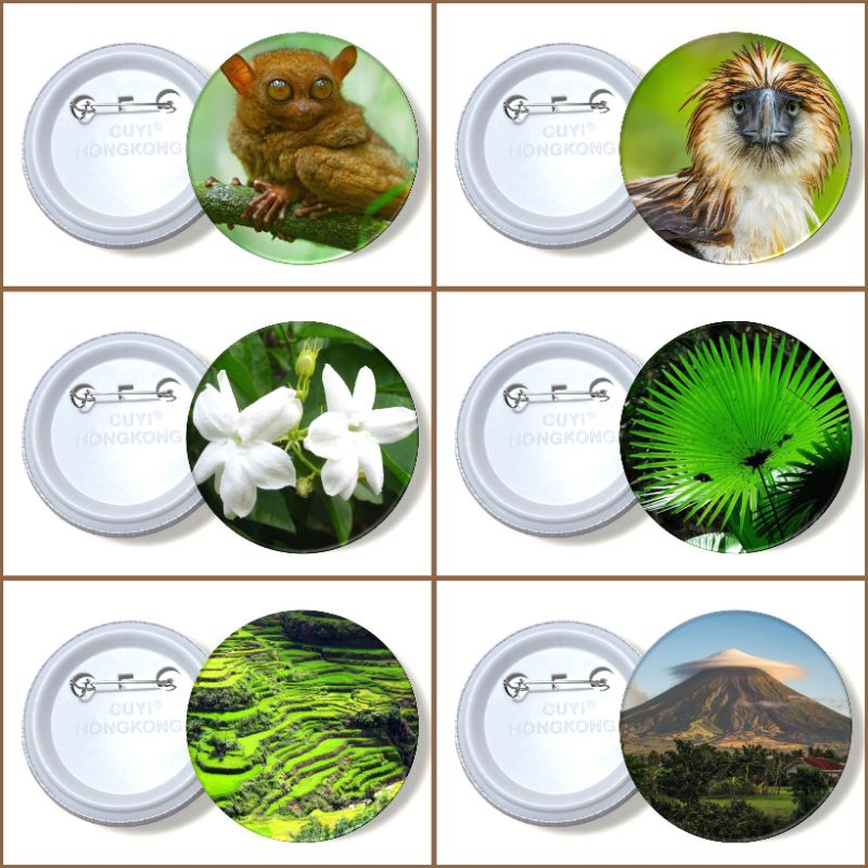 Philippine Flora and Fauna Button Pin | Button Badge 2.25" | Shopee ...