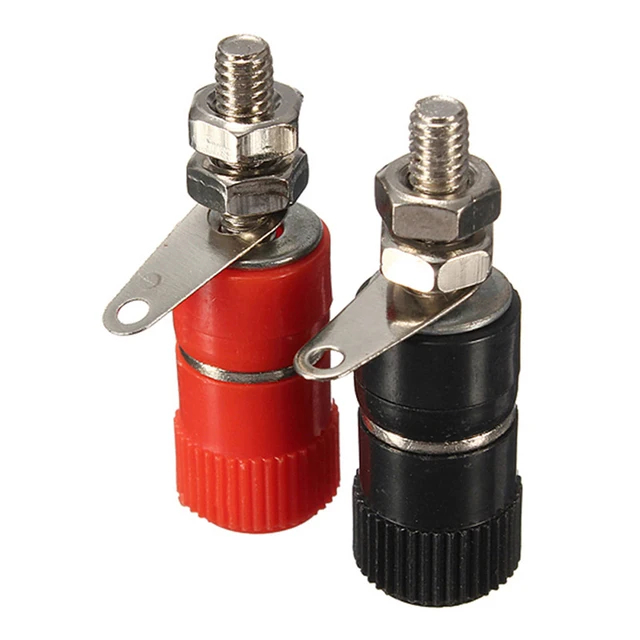 1 PAIR 4mm Banana Socket Nickel Plated Binding Post Nut Banana Plug ... 1 PAIR 4mm Banana Socket Nickel Plated Binding Post Nut Banana Plug ...