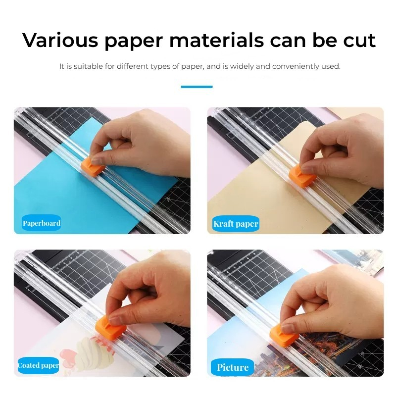 Portable Paper Trimmer Paper Cutter A4 Size Officom with FREE 5 EXTRA ...