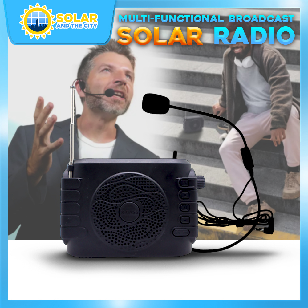 S&C Multi-function Bluetooth Solar Speaker with FM Radio Torch Light ...