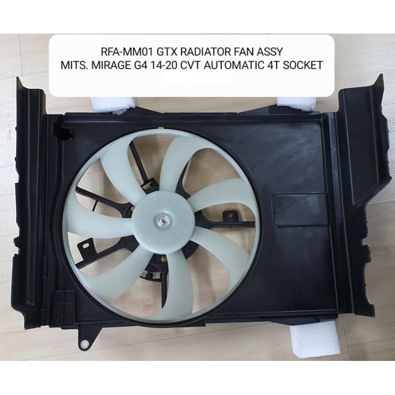 Radiator Fan Assembly Mitsubishi Mirage G4 AUTOMATIC CVT(2014-2020) 4 ...