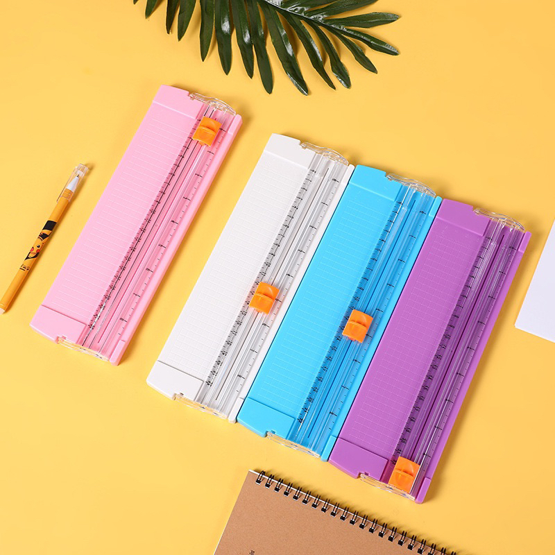 A5 Mini Portable Paper Cutter W/ Ruler Colorful paper trimmer | Shopee ...