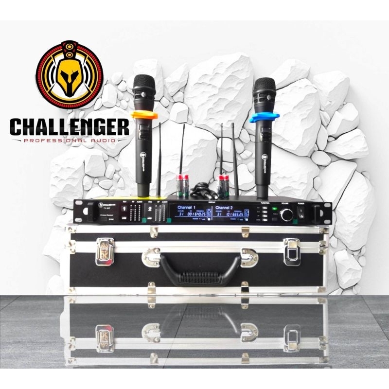 Challenger TY-207 Professional Premium Dual Wireless Microphones True ...