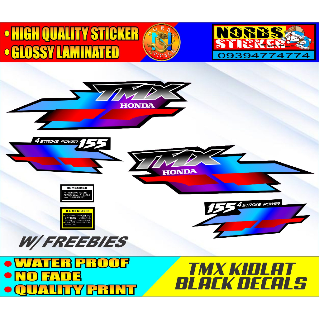 TMX KIDLAT BLACK DECALS | Shopee Philippines
