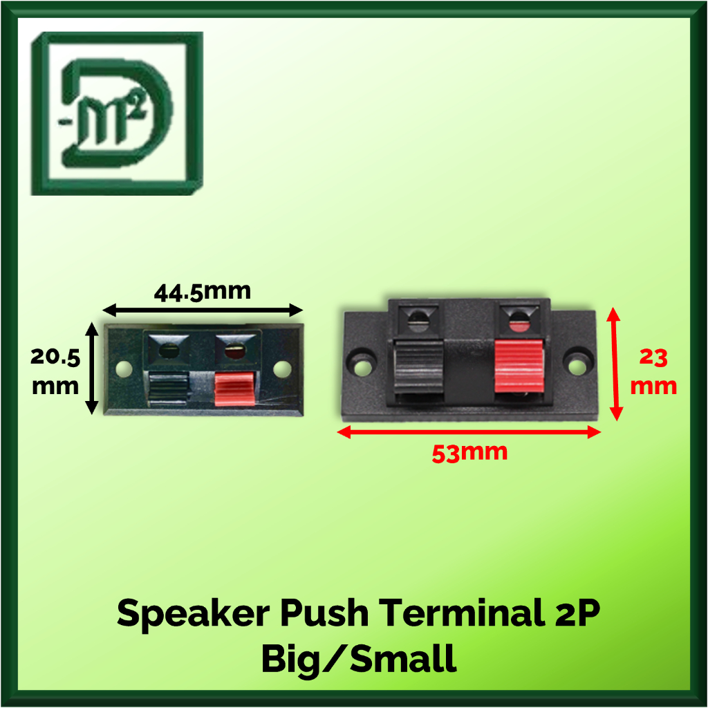Speaker Push Terminal 2P Big/Small (5pcs) | Shopee Philippines