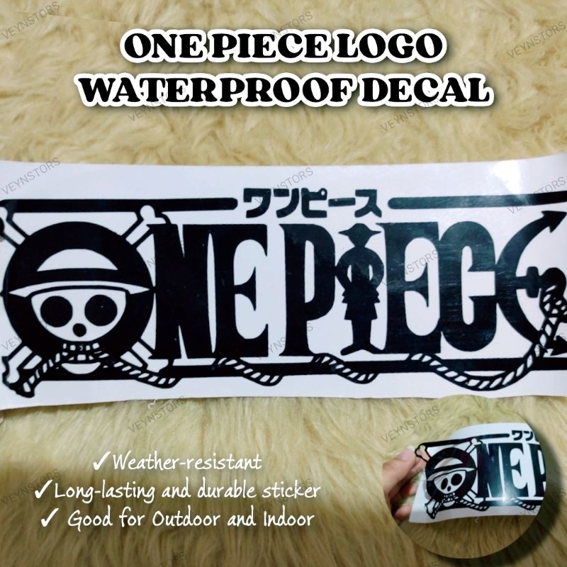 ONE PIECE LOGO CUT OUT VINYL WATERPROOF DECAL STICKER | Shopee Philippines