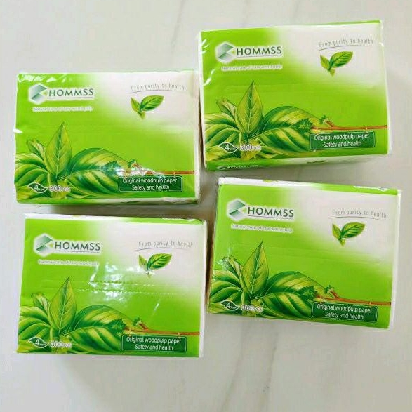 HOMMSS NATURAL CARE OF RAW WOOD PULP, FROM PURITY TO HEALTH, 4LAYERS ...