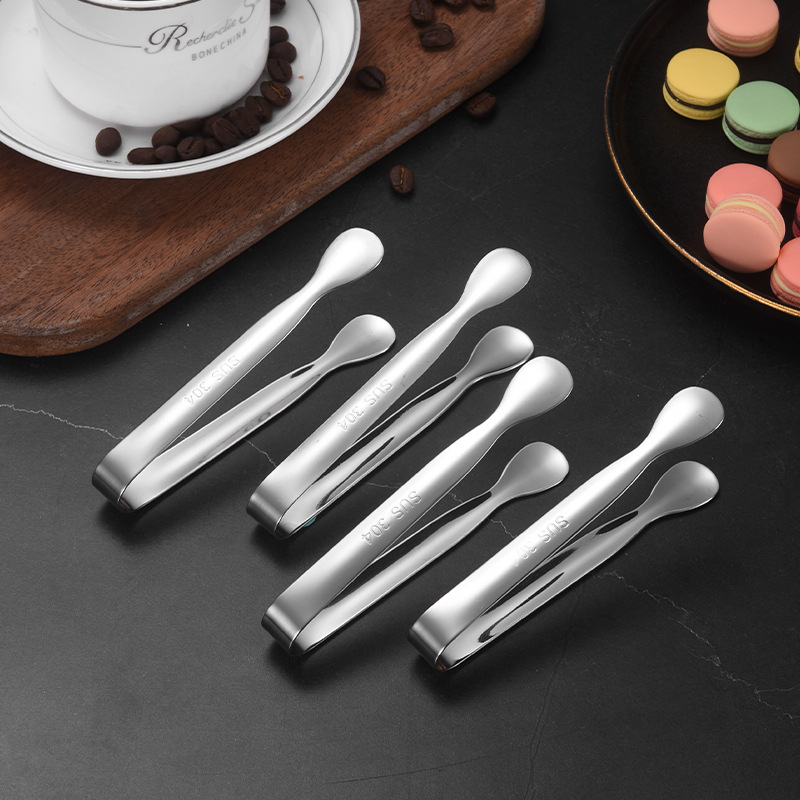 【COD】Stainless Steel 4.33 Inch Ice Tong Lightweight Kitchen Serving ...