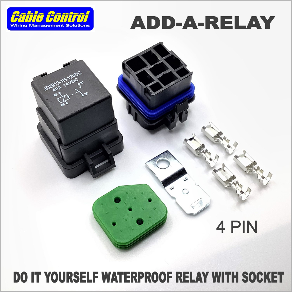 Cable Control Add-a-Relay waterproof relay with socket 4 Pin | Shopee ...