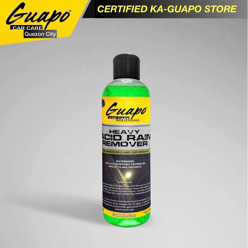 Guapo Car Care Heavy Acid Rain Remover for Glass Windshield / Water ...
