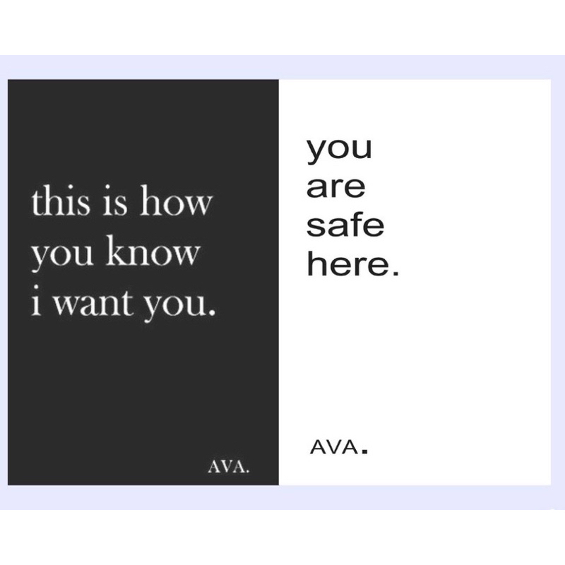 This is how i know i want you,You are safe here by AVA | Shopee Philippines