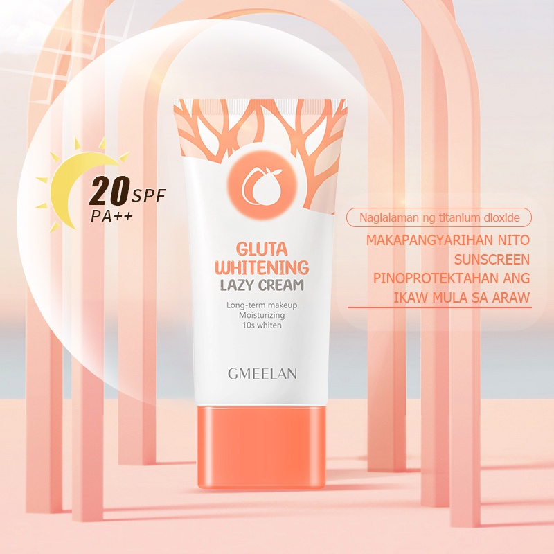 GMEELAN Gluta Whitening Lazy Cream Moisturized Skin With Lazy Cream BB ...
