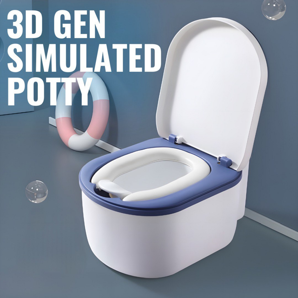 BYJ 3rd Gen Realistic Potty Simulated Potty Trainer for Kids FREE Brush ...