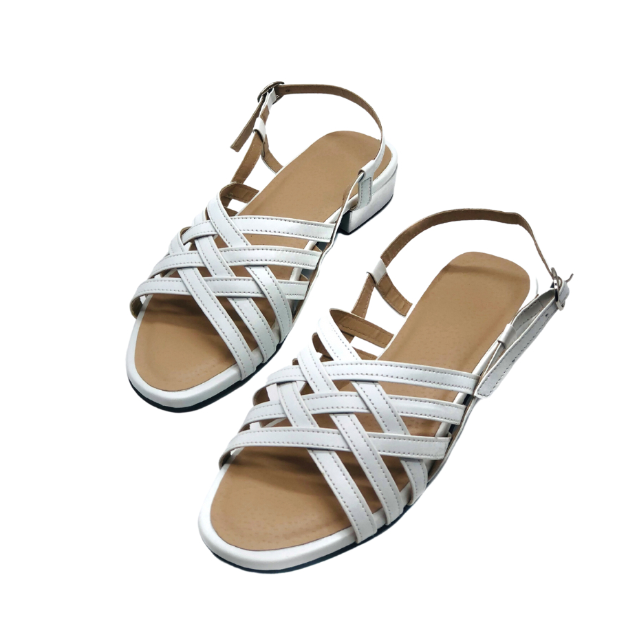 Gawang Pinoy Shoe 1 inch Strappy Low Heel Sandals (CRYSTAL) | Shopee ...