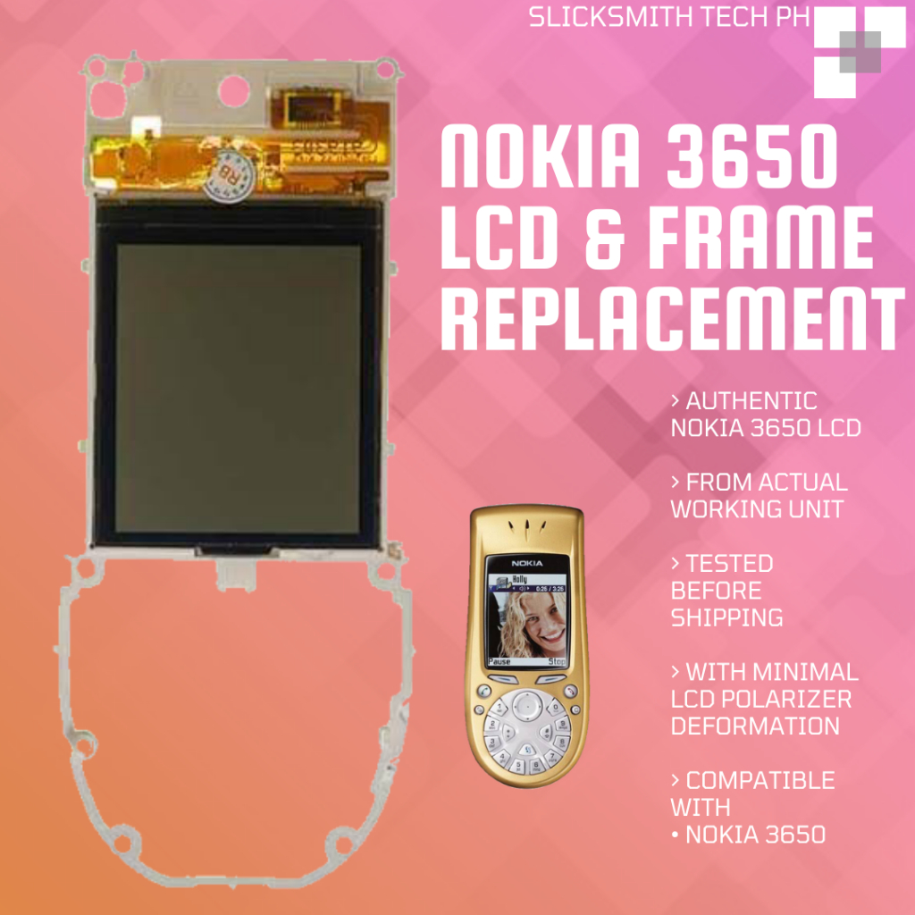 Nokia 3650 LCD Replacement with Frame | Original Nokia Parts | Shopee ...
