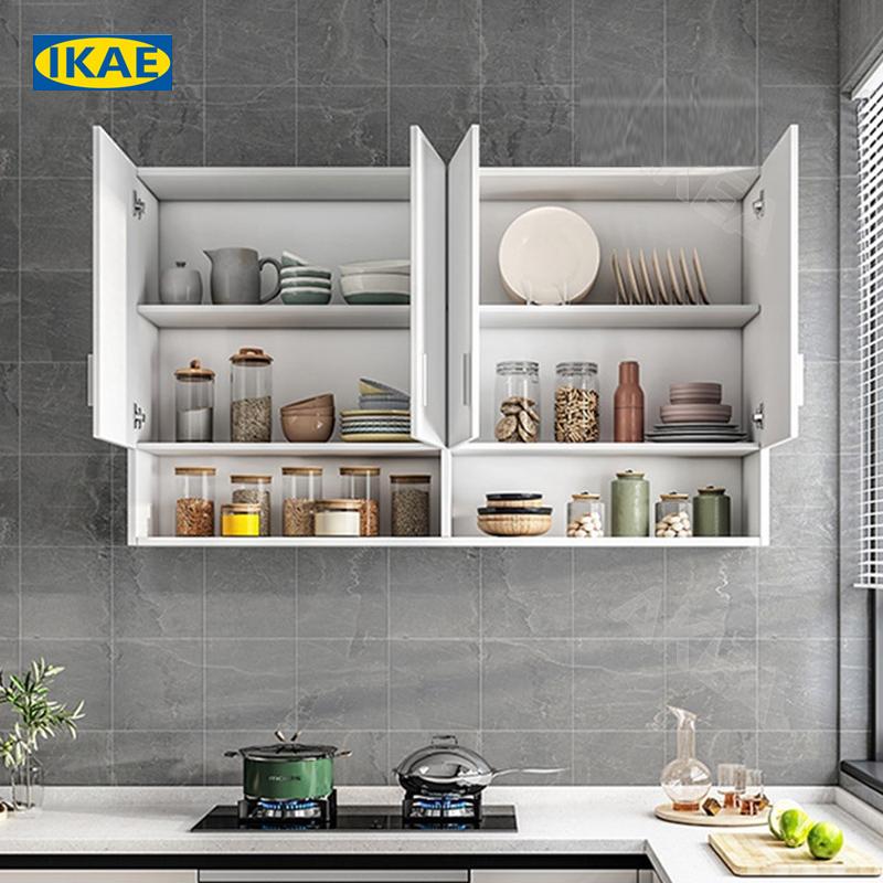 IKAE Wood Hanging Cabinet Kitchen Cabinet Wooden Wall Cabinets Cupboard ...