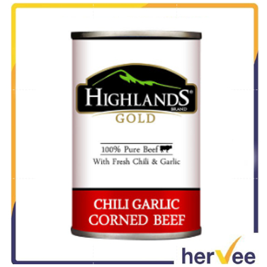 HIGHLANDS Gold Corned Beef Chili Garlic 150g | Shopee Philippines