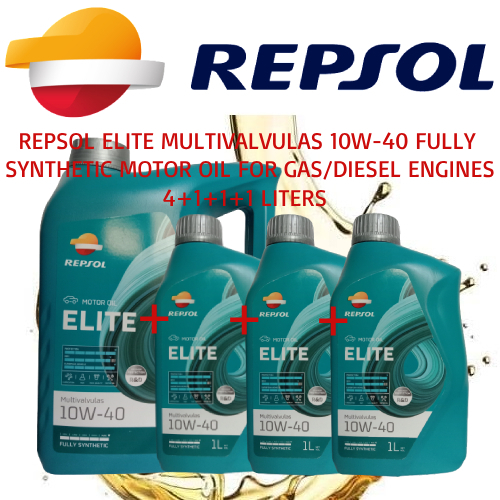 REPSOL Elite Multivalvulas 10W-40 Fully Synthetic for Gas / Diesel ...
