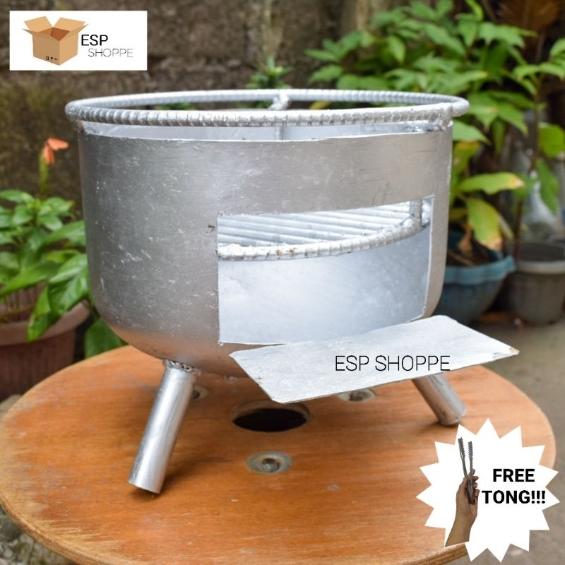 KALAN DE ULING \ Charcoal stove PURE METAL MAKAPAL! MEDIUM SIZE 2 in 1 ...