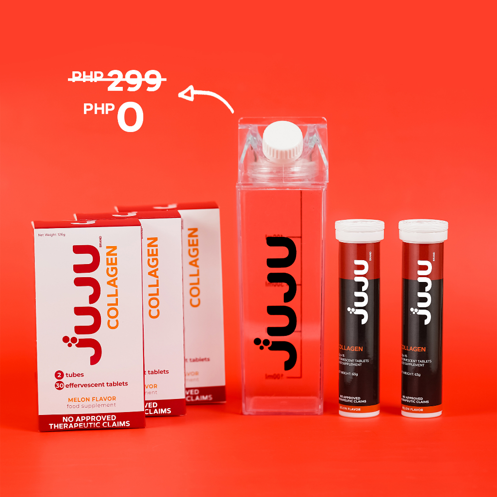 JUJU Collagen Melon Flavor - (90 Tablets) The Effervescent Secret for ...