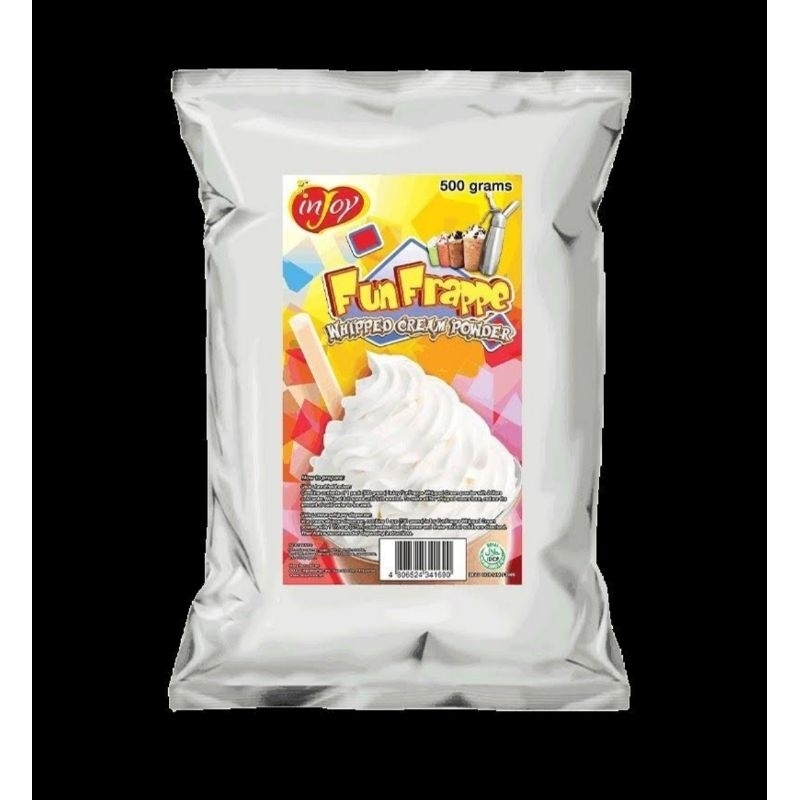Injoy Fun Frappe Whipped Cream 500g | Shopee Philippines