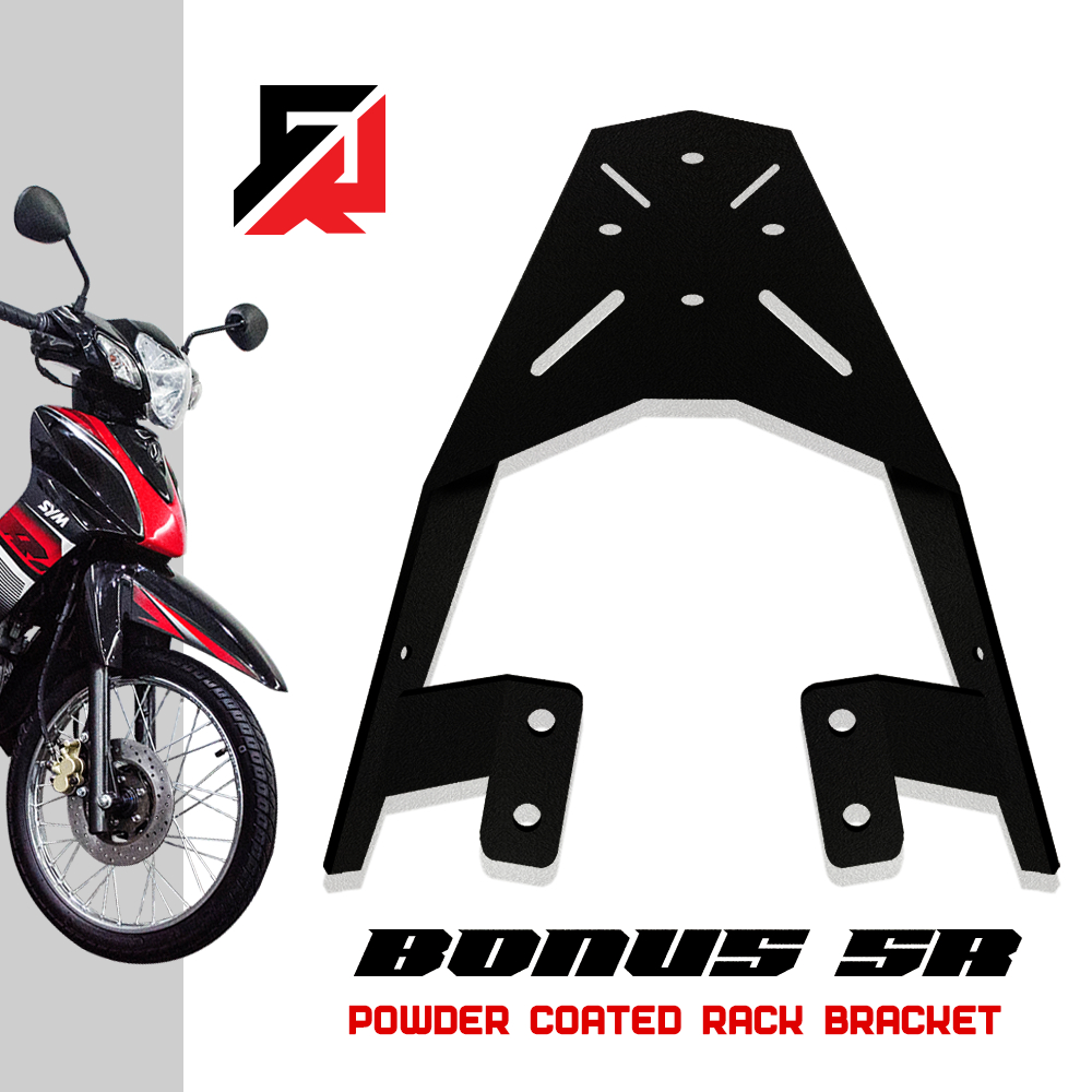 SYM BONUS SR Top box bracket / Power Rack/ Monorack /Powder Coated / Motorcycle Accessories ...
