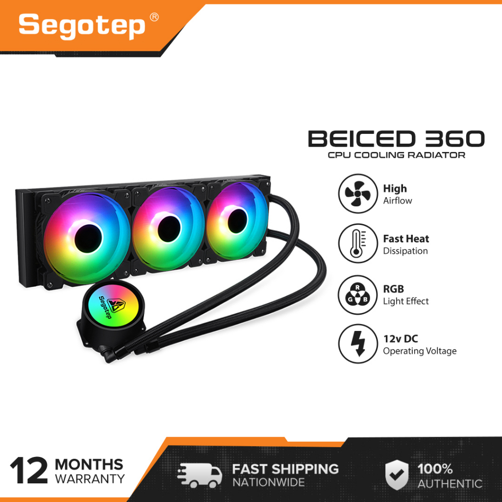 Segotep Beiced 360 Argb Cpu Water Cooler W Controller Shopee Philippines 