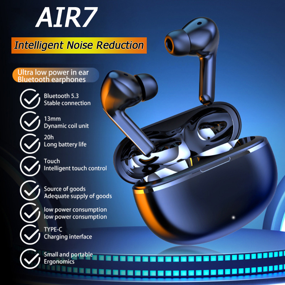 New AIR Pro7 TWS Wireless Bluetooth Earphones Noise Reduction Sports Stereo Headphone with HD ...