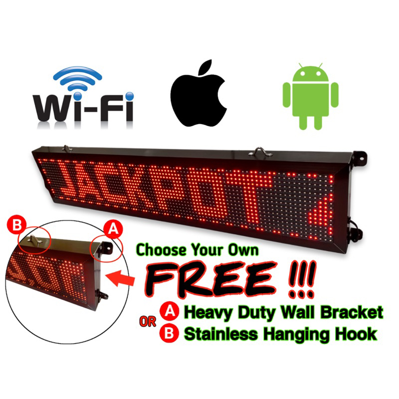 Running LED Signage Single Color Red 100 cm x 15 cm | Shopee Philippines