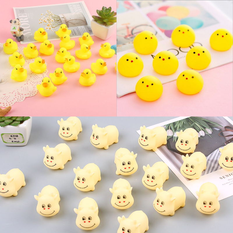 Mini Rubber Stress Reliever Toy Screaming Squeezing Animal Toys Baby ...