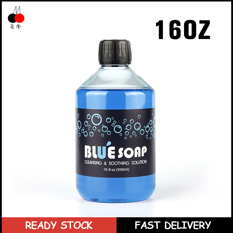 16.9oz Blue Soap Cleaning Soothing Solution Tattoo Assist Wash Cleaning ...