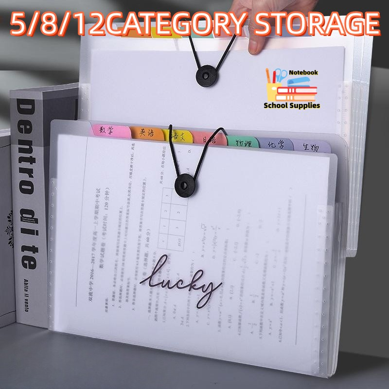 Expanding File/A4 File Folders/Cute Documents Organizer 5/8/12 Pockets ...