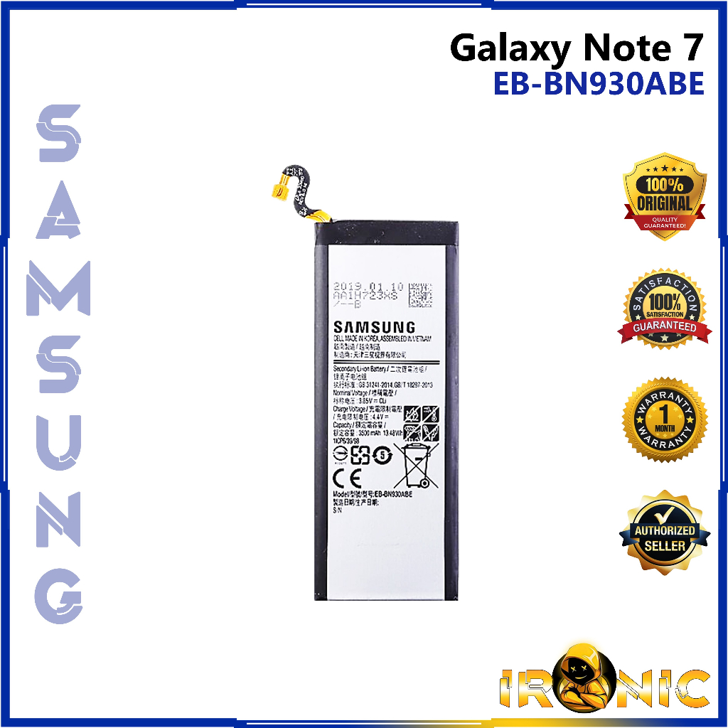 Samsung Galaxy Note 7 Battery Model EB-BN930ABE Original Equipment ...