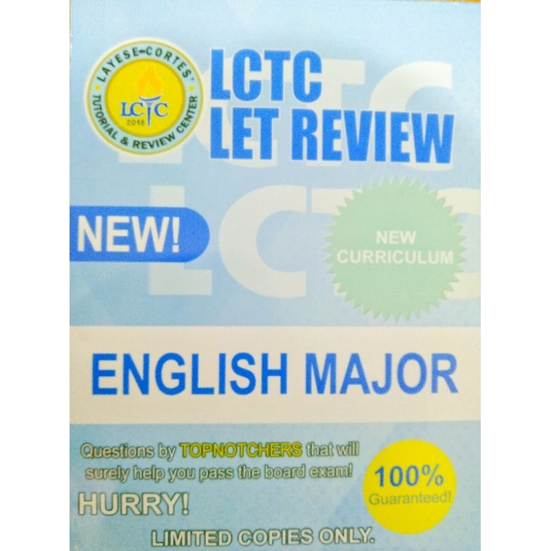 English Major 2025 LET Reviewer NEW CURRICULUM | Shopee Philippines