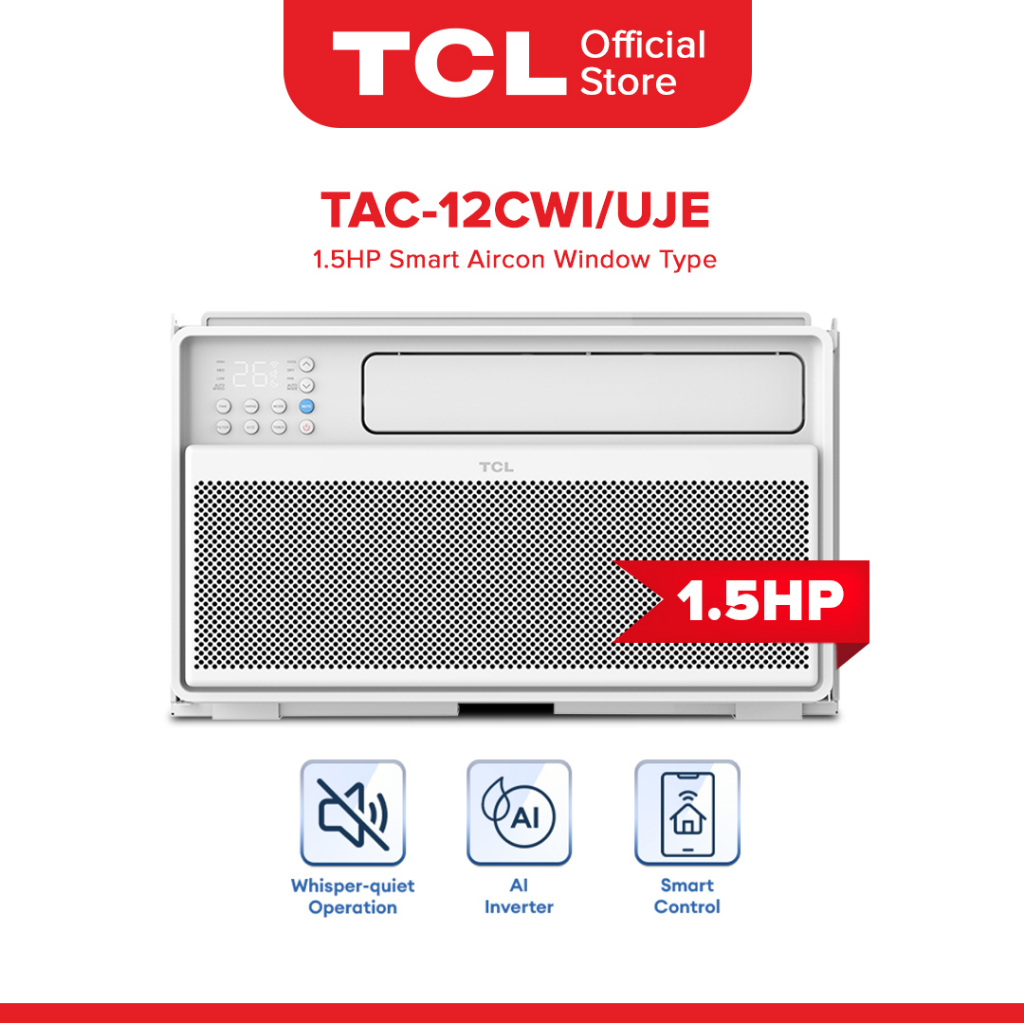 TCL 1.5 HP Inverter Aircon Window Type Smart Air-conditioner TAC-12CWI ...