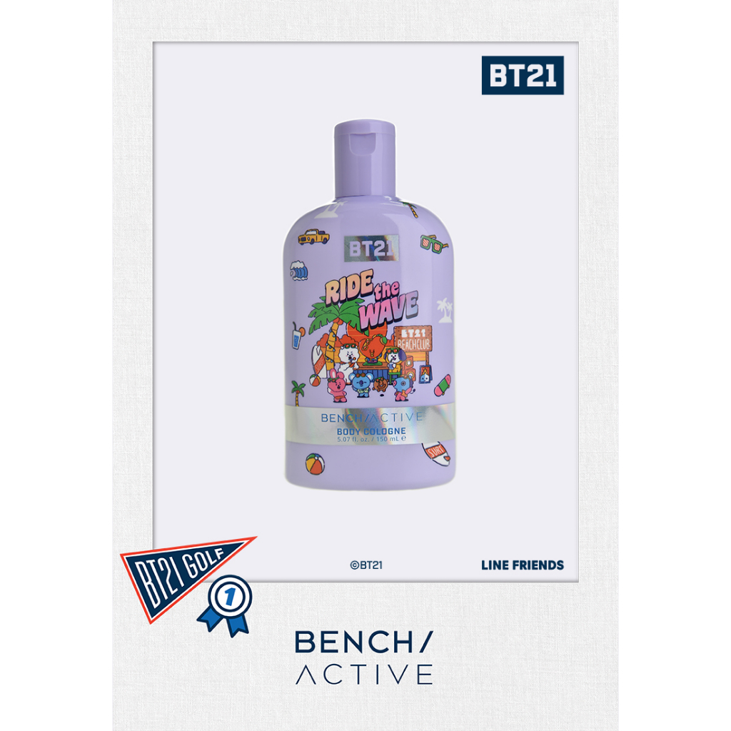 CQB0150I - BENCH/ Active BT21 Ride The Wave Splash Cologne 150g | Shopee Philippines