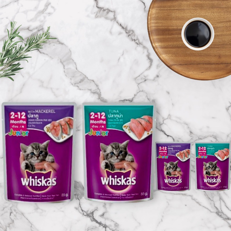 whiskas junior wet food per box 24 pcs | Shopee Philippines