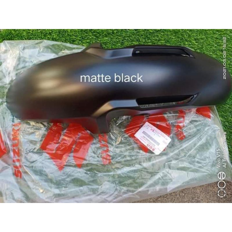 raider 150 fi genuine front fender (Sgp).matte black | Shopee Philippines