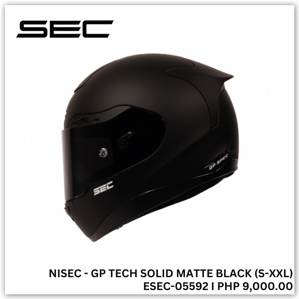 SEC NISEC I GP Tech Solid Gloss/Matte Fullface Helmet (Sizes S-XXL) | Shopee Philippines