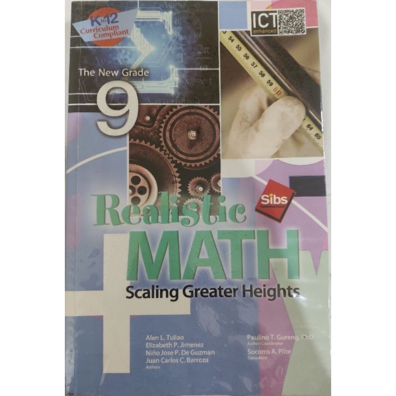 Realistic Math 9 - Scaling New Heights | K to 12 | USED | Shopee ...