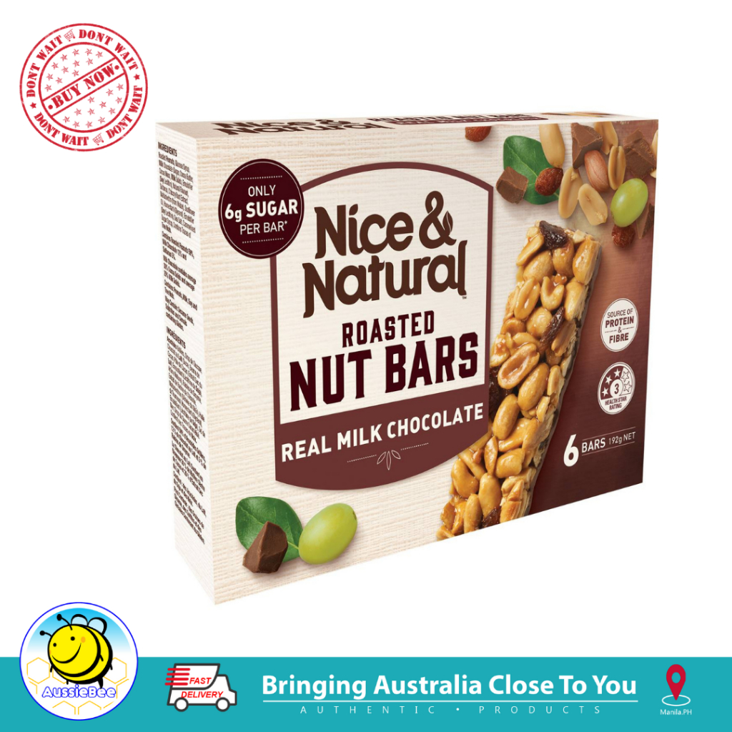 Nice & Natural Nut Bar Real milk Chocolate 6 Pack (NOV 11, 2024 ...