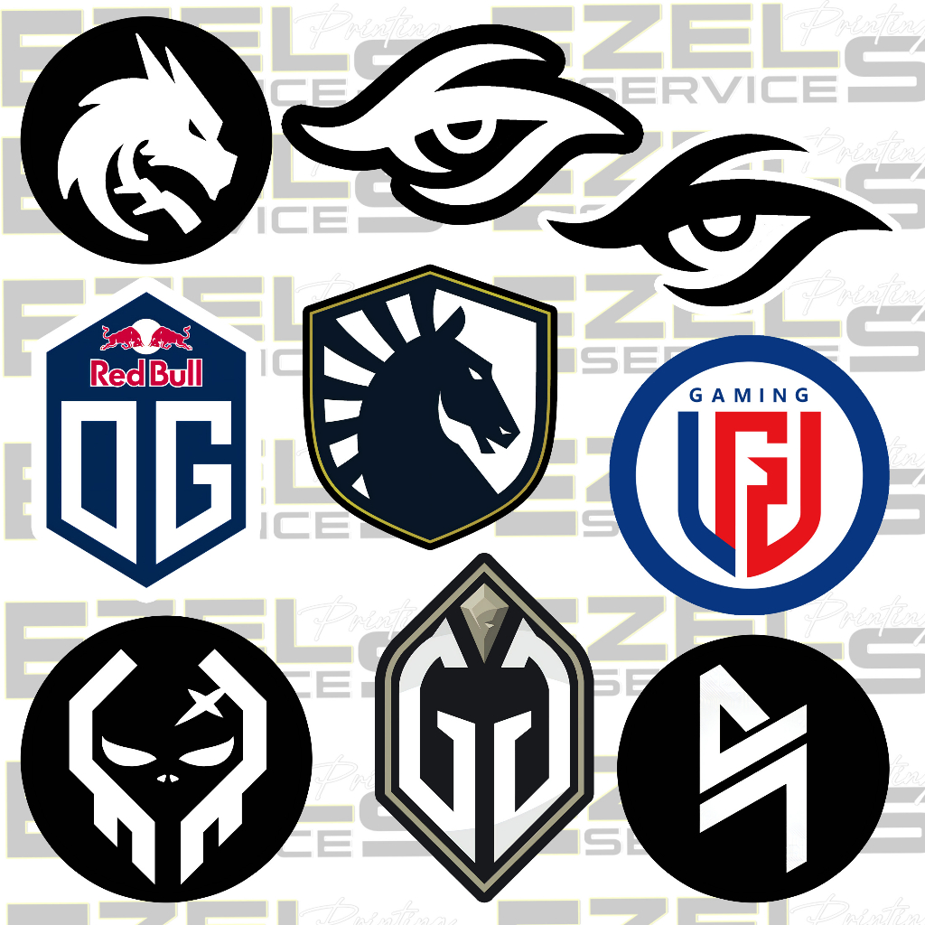 ESPORTS DOTA2 TEAM STICKER for motor, bike , laptop , guitar , pc & etc ...