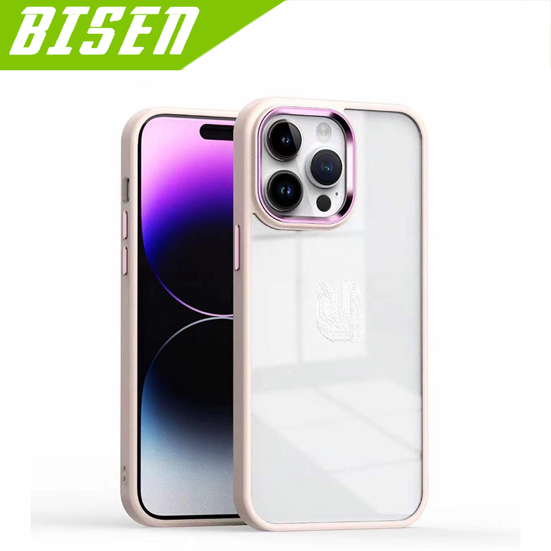 BISEN Phone Case For IPH 11 12 13 14 PLUS PRO PROMAX CLEAR METAL EYE ...