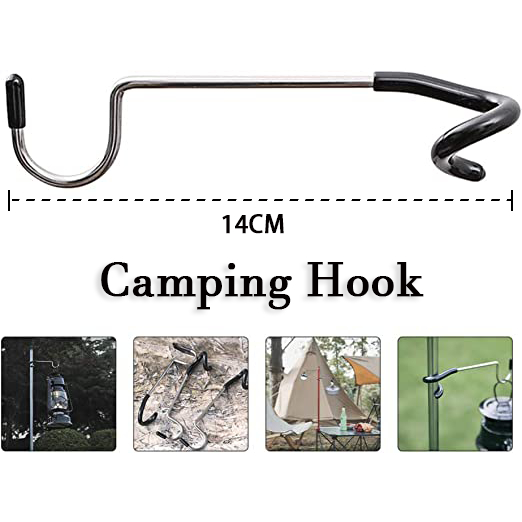 COB Camping Light Hook Camping Hook Intensification Camping Equipment Lamp Tent Pole Holder Hook ...