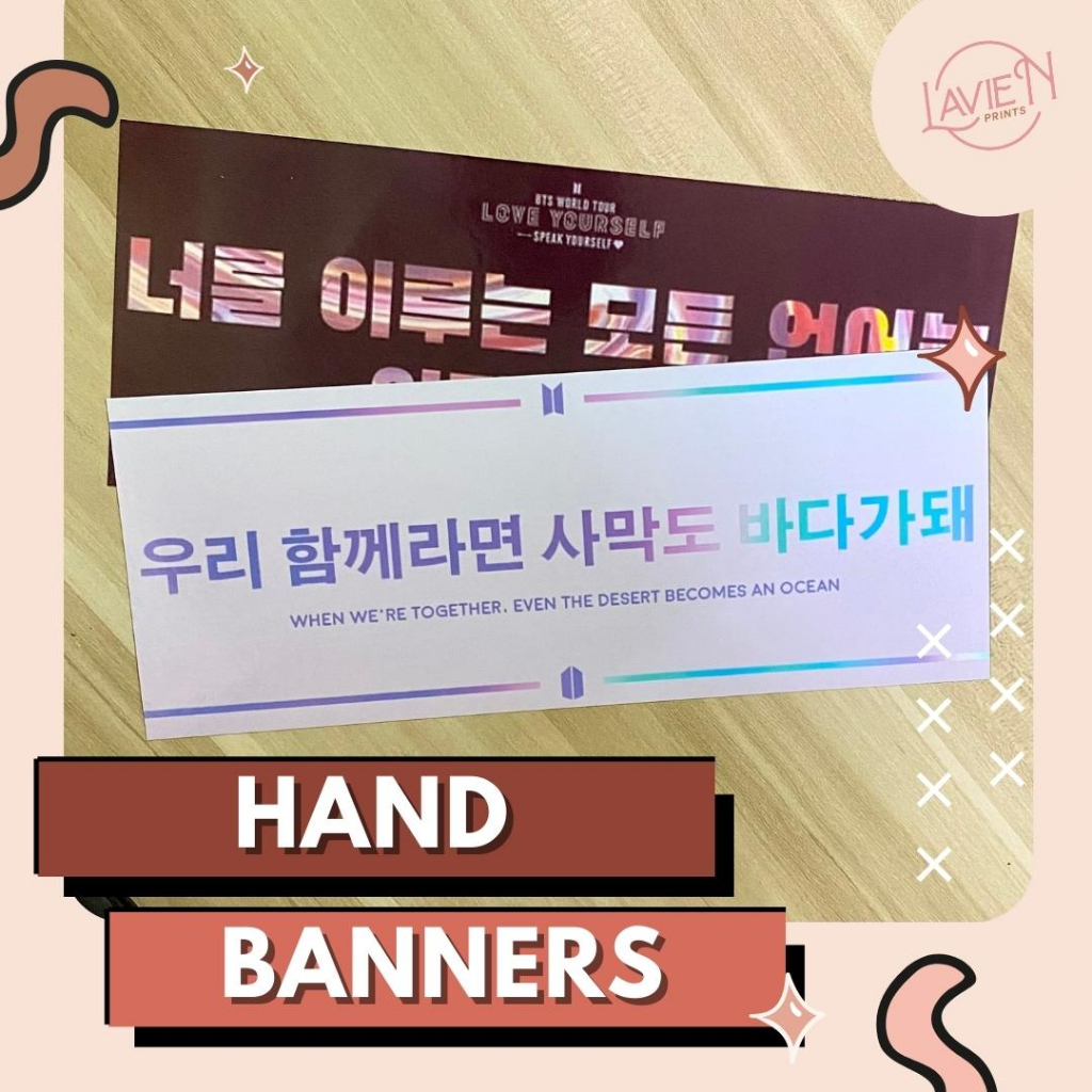 customized hand banner / slogan | Shopee Philippines